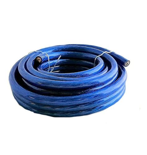 Imc Audio 8게이지 Cca 전원 접지 와이어 케이블 46m15피트 블루 배터리 와이어 자동차 자 티몬