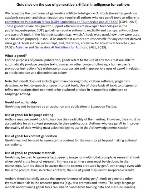 Languagetesting Generativeai Language Testing Journal