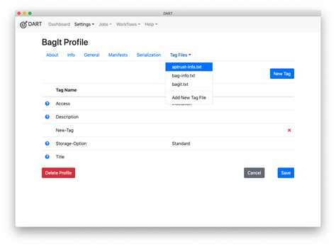 Customizing Profiles DART Documentation