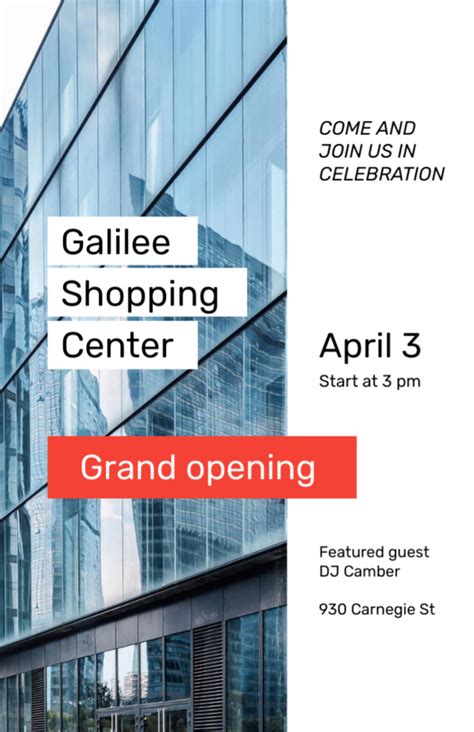 Grand Opening Of Shopping Center Online Flyer Template Vistacreate