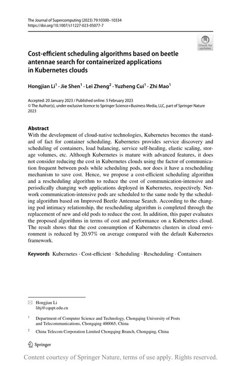 cost efficient scheduling algorithms based on beetle antennae search