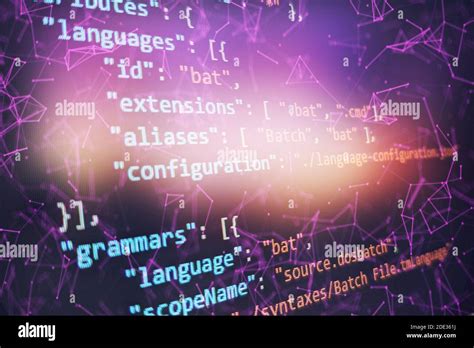 Monitor Closeup Of Function Source Code Abstract It Technology Background Software Source Code