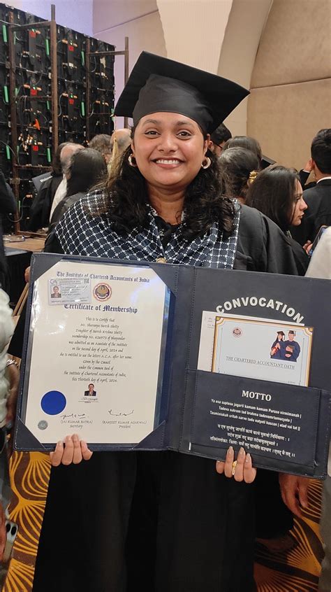 Sharanya Shetty On Linkedin Convocation Nov23