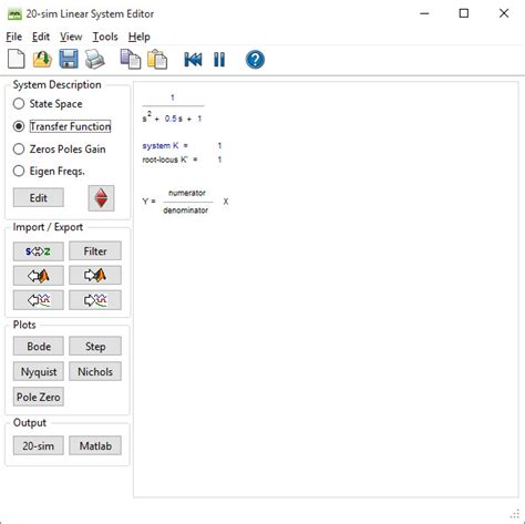 Frequency Domain 20 Sim