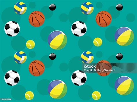 3d 볼 농구 축구 테니스 당구 배구 원활한 배경 화면 배경 공 스포츠 장비에 대한 스톡 벡터 아트 및 기타 이미지 공 스포츠 장비 농구공 배경 주제 Istock
