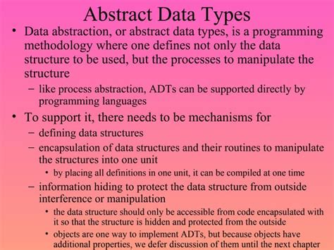 Abstract Data Types Ppt