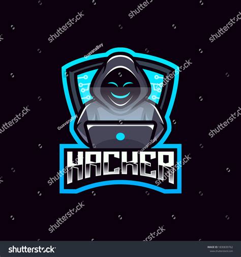 Hacker Anonymous Esport Logo Design Emblem Stock Vector Royalty Free 1830830762 Shutterstock