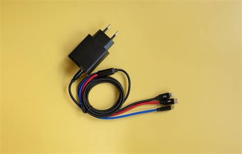 Premium Photo Three Types Of Peripheral Connections And Charging Or Data Cables