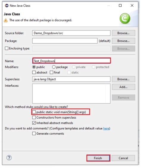 Selecting Values From Dropdown Using Selenium Webdriver