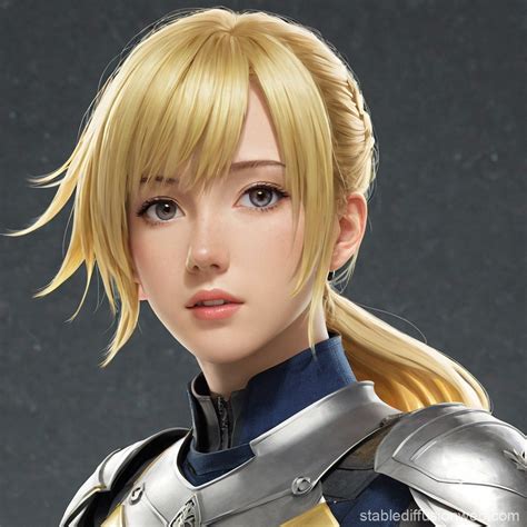 Anime Knight With Shield Stable Diffusion Online
