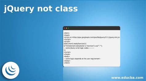 Jquery Not Class How Not Class Works In Jquery Examples