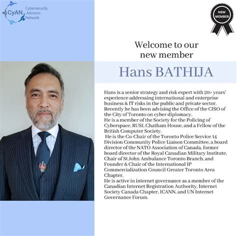 Cybersecurity Advisors Network Cyan On Linkedin Cyanmembers 35 Comments