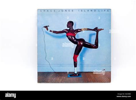 Classic Vintage Lp Record Cover Sleeve For Grace Jones Island Life