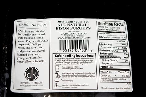 Bison Ground Patties Southern Foods