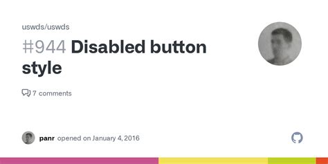 Disabled Button Style Issue Uswds Uswds GitHub