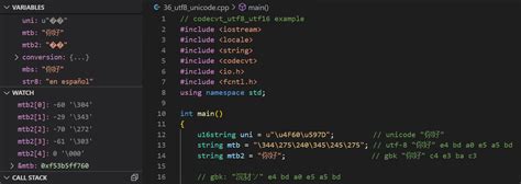 Visual Studio Code Cannot Watch A Variable S Unicode Value In VSCode