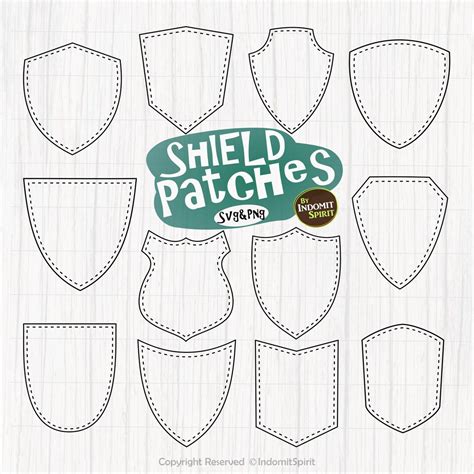 Shield Patch Svg And Png Shield Label Svg Png Dotted Outline Svg Patches Leather Png Hat