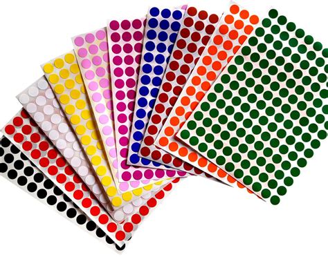 dot stickers 3 8 inch classic colors 10mm royal green market