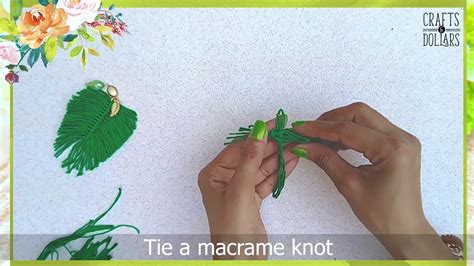 How to Make a Macramé Necklace Tutorial Crafts Dollars