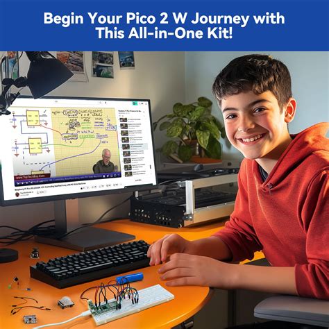 Sunfounder Raspberry Pi Pico 2 W Ultimate Starter Kit With 110 Video Courses Online Tutorials