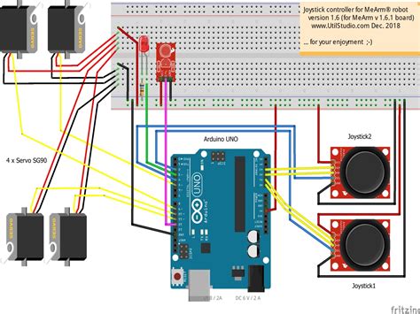 Mearm 161 Robot Joystick Board Recording Movements Ir Arduino