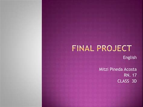 Final English Project Pptx