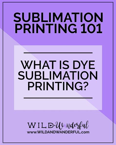 Sublimation Printing 101 What Is Dye Sublimation Printing Artofit