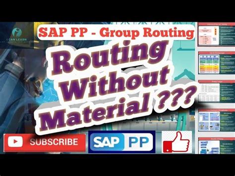 Learn Sap Pp Routing With This Video Sap Pp Trainning Posted On The