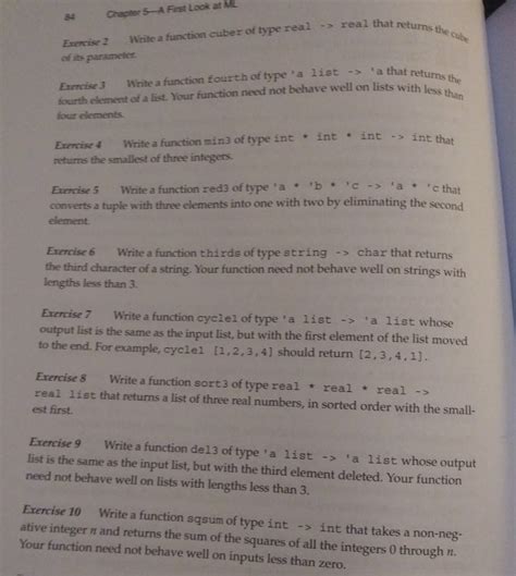 Solved Chapter 5 First Look At Ml Winite A Function Cuber Of