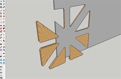 How Can I Efficiently Trim Out This Pattern From A Panel Sketchup