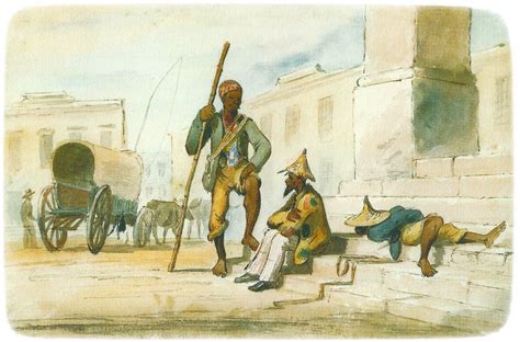 Slaves Relaxing On The Steps Of The Old Townhouse Greenmarket Square