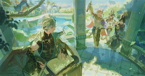 Genshin Impact Alhaitham Wallpaper Alhaitham Wallpapers Wallpaper