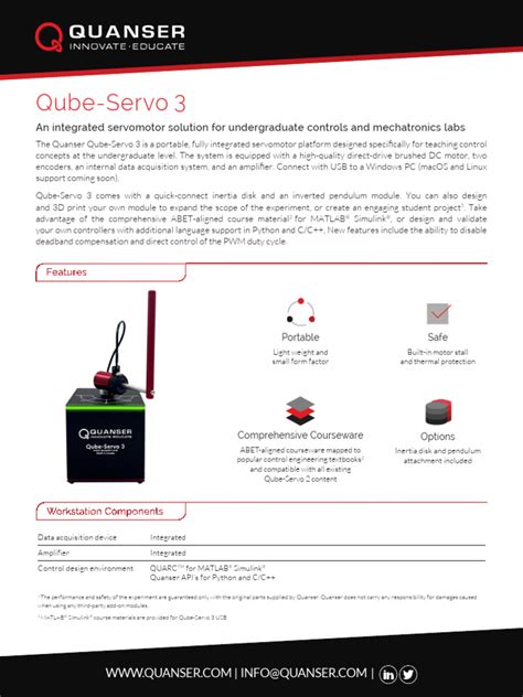 qube servo 3 data sheet pdf usb control engineering