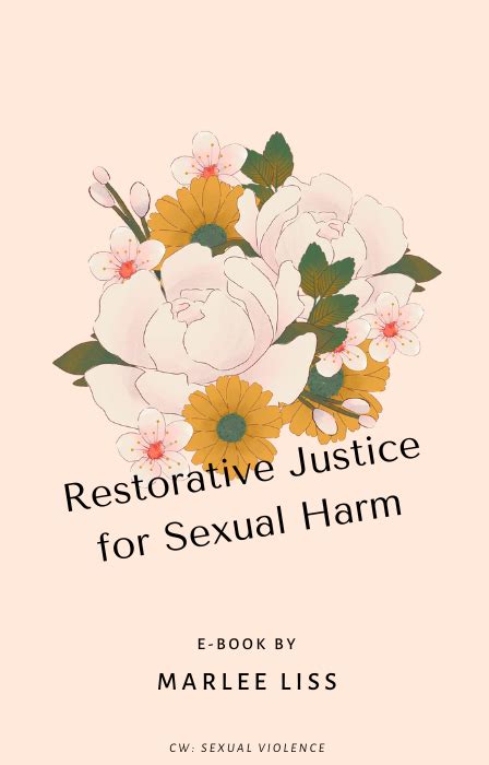 E Book On Restorative Justice For Sexual Harm — Marlee Liss