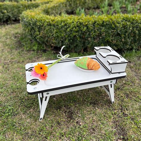 Белый столик поднос для завтраков Jador Білий столик піднос для сніданків підставка Id