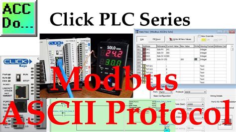 click plc modbus ascii protocol