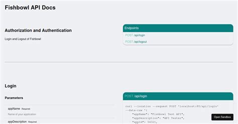 Fishbowl Api Documentation Codesandbox