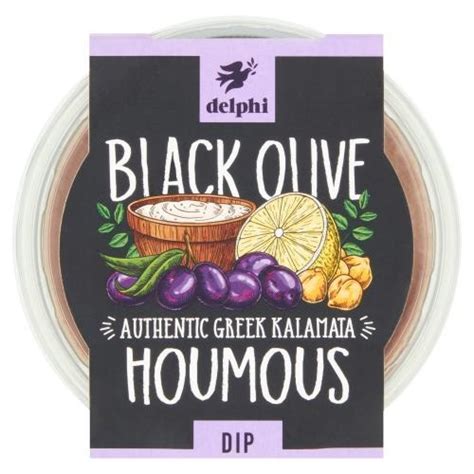 Buy Delphi Houmous Black Olive Dip 170g6 Wholesale Camelot Buy Delphi Houmous Black Olive Dip 170g6 Wholesale Camelot