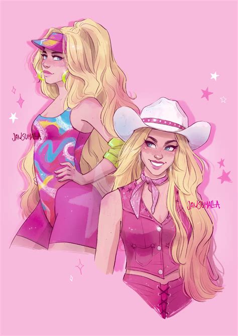Barbie Stereotypical Barbie And Margot Robbie Barbie Drawn By Jansumalla Danbooru