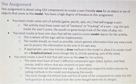 Solved Java Guiusing Model And View Creat A Quiz From The