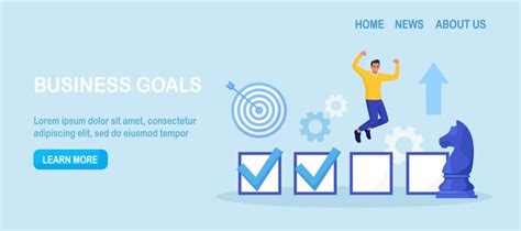 확인란에 확인 표시가 있는 완료된 작업을 축하하는 행복한 사업가 목표 달성 개인 비즈니스 목표 달성 임무 완수 계획 완료