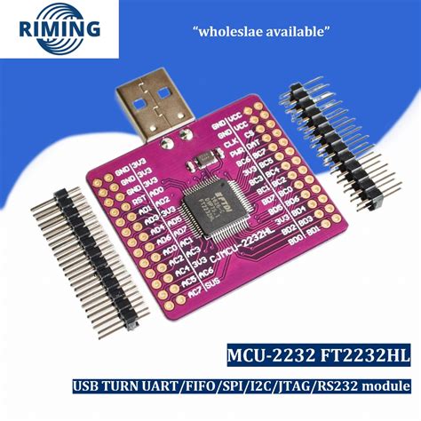 mcu 2232 ft2232hl usb turn uart fifo spi i2c jtag rs232 module external