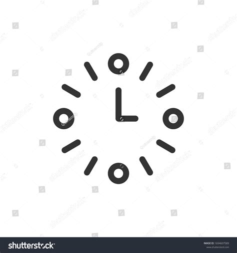 Clock Icon Time Symbol Modern Simple Stock Vector Royalty Free