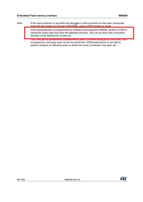 Solved Stm32l4 Read Out Protection Setup Issues Stmicroelectronics Community