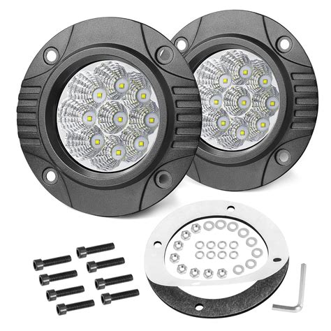 Offroadtown Flush Mount Led Lights 5 2pcs 90w Led Driving Lights Round Flush Mount Led Light