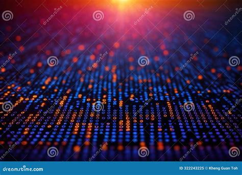 colorful technology binary matrix code abstract wallpaper patern