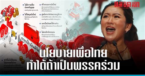 นโยบายพรรคเพื่อไทย นโยบายปากท้องจะทำได้หรือไม่หลังเป็นพรรคร่วมรัฐบาล คมชัดลึก