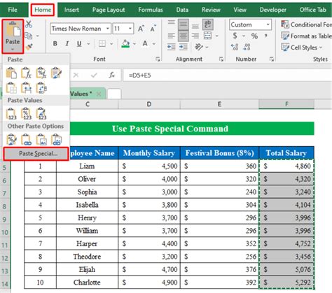 How To Convert Formulas To Values In Excel Earn And Excel