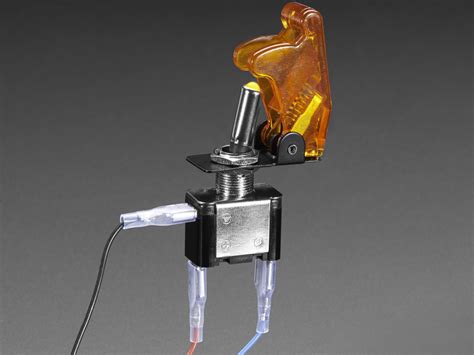 Illuminated Toggle Switch With Cover Yellow Buy In Australia