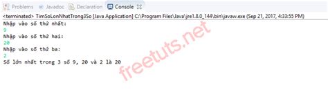 Cấu trúc điều khiển if else trong Java Freetuts